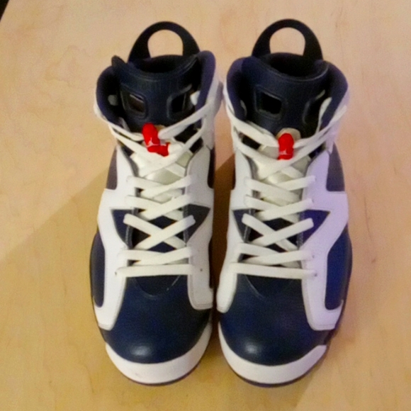Jordan | Shoes | Retro Air Jordan 6solympicsnavy Red And White | Poshmark